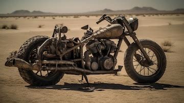 Premium Ai Image A Motorcycle With The Word Mad Max On It