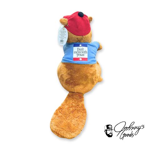 Buc Ees Beaver Dont Mess With Texas Stuffed Toy Plush Johnnys Goods