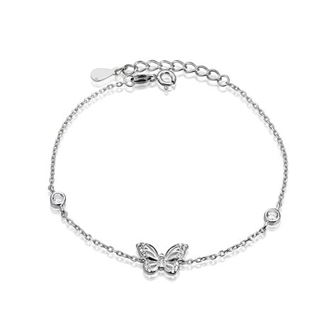 Bratara Argint 925 Fluturas Cu Pietre Bijuterii Hypnotica