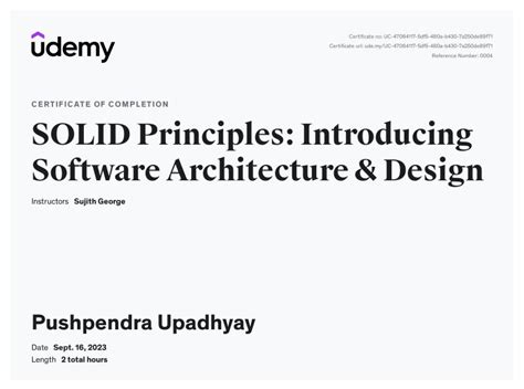 Softwarearchitecture Solidprinciples Udemy Continuouslearning