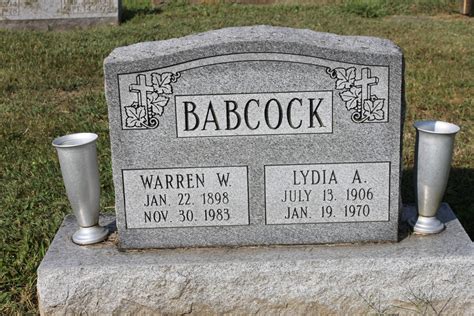 Lydia Alice Stuber Babcock 1906 1970 Mémorial Find A Grave