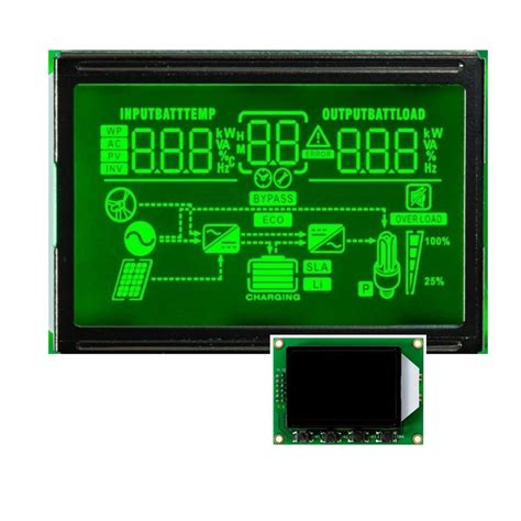 Va Htn LCD Module Display With Green LED Blacklight For Vehicle Charging LCD Module And LCM