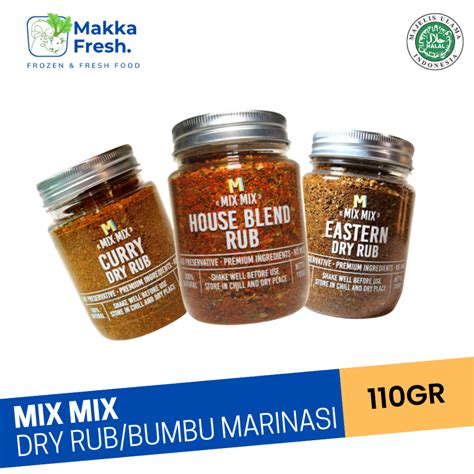 Jual Mixmix Dry Rub Bumbu Marinasi Serbaguna 110 Gram Shopee Indonesia
