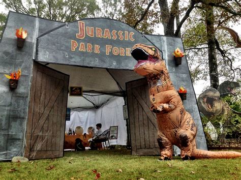 Jurassic Park Halloween Yard Decorations T Rex Costume Trunk Or