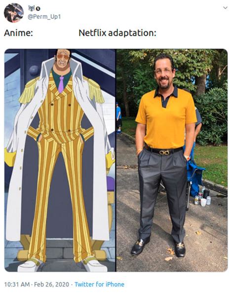 One Piece Fans Piden A Adam Sandler Para El Live Action Por Una Buena