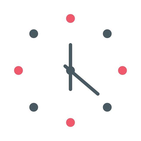 Clock With Dots 10793790 Vector Art At Vecteezy