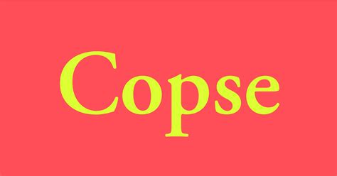 Copse Word Daily