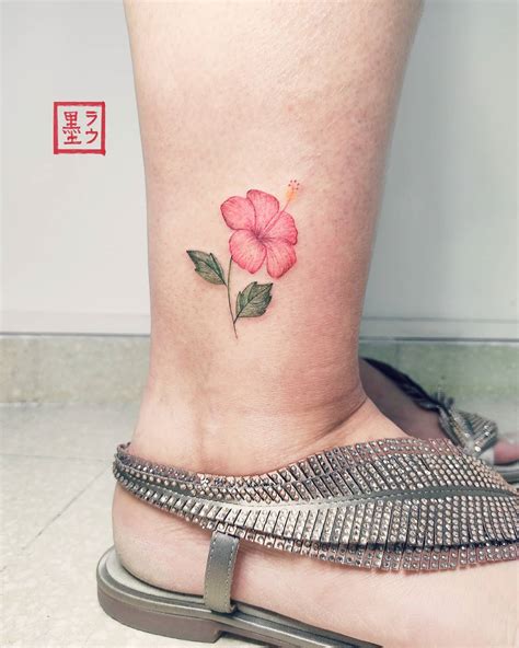 Delicate Hawaiian Flower Tattoo Small Elegant Mini Floral Designs