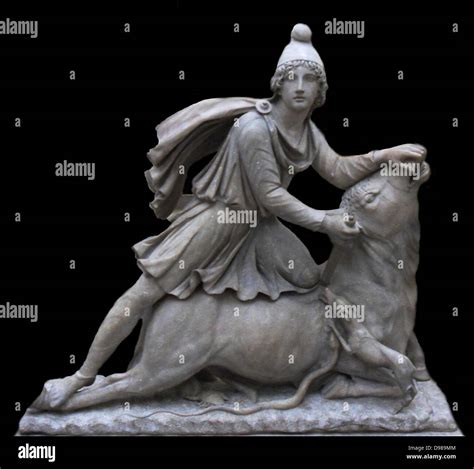 Marble Group Of Mithras Slaying The Bull 2nd Century Ad From Rome