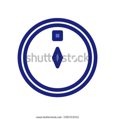 Ramadan Compass Kaaba Vector Flat Icons Stock Vector Royalty Free