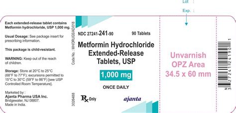 Metformin Extended Release Tablets Fda Prescribing Information Side Effects And Uses