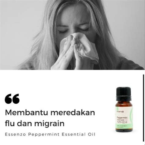 Jual Essenzo Perpermint Menghilangkan Flu Shopee Indonesia