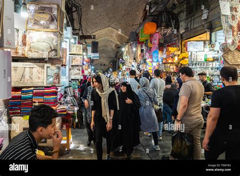 Tehran Iran June 2018 Grand Bazaar In Tehran City Iran The Grand Bazaar Is An Old