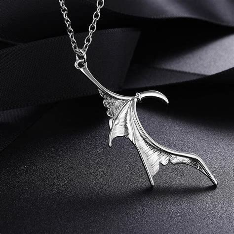 Gothic Bat Wings Heart Couples Necklaces En 2025 Collier Amitié Aile