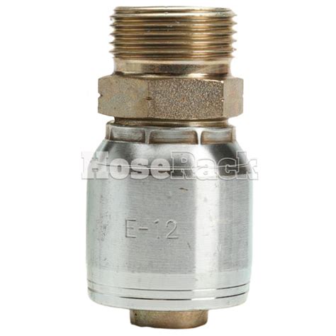 Hydraulic Hose Fitting With M30 X 2 Male Metric Heavy E Series 2 Wire