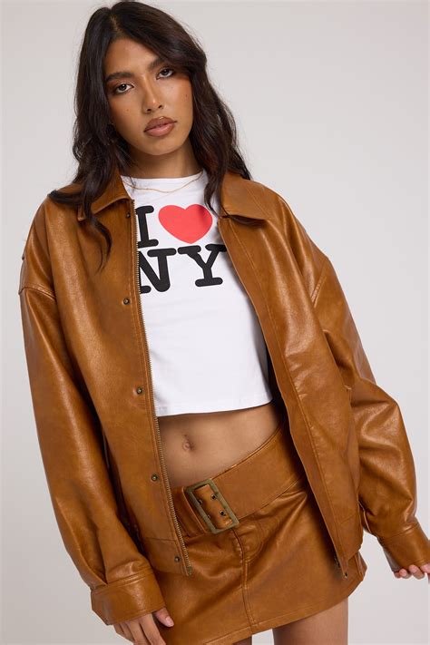 Womens Jackets Womens Jackets Denim Leather Oversized Puffer