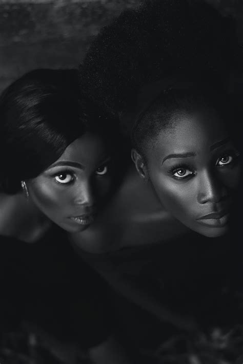 Download Free Two Sexy Black Women Looking Up Wallpaper