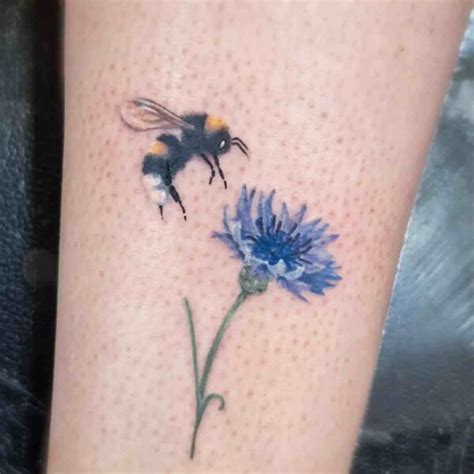 61 Blue Cornflower Tattoo Designs And Ideas Tattoo Glee