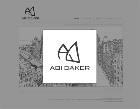 Abi Daker Logo Excites The Portfolio Of Simon C Page