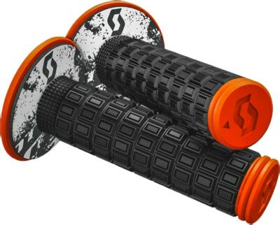 Scott Grips Mellow Black And Orange Motorcycle Twist Throttle Grips 51
