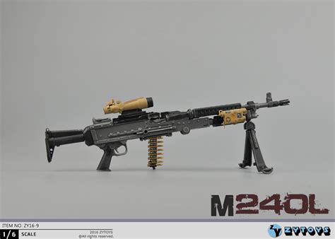 Zytoys Zy16 9 1 6 Black M240l Machine Gun Weapon Toy 12 Solider Accessory Ebay