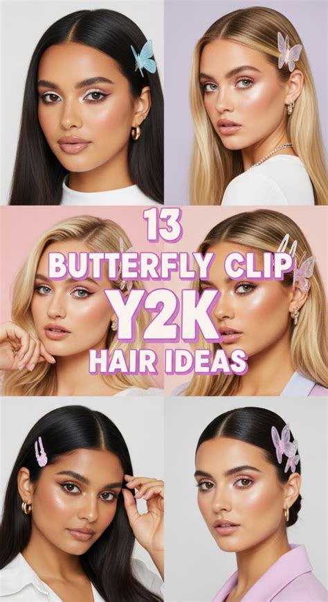 Butterfly Clip Y2k Hair Ideas