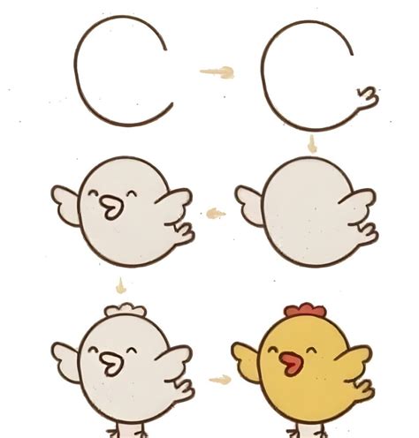 Draw A Chick Easy Step By Step Guide Free Printable Sheet