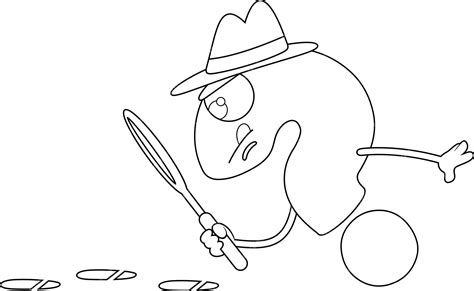 Premium Vector Outlined Question Mark Detective Cartoon Character
