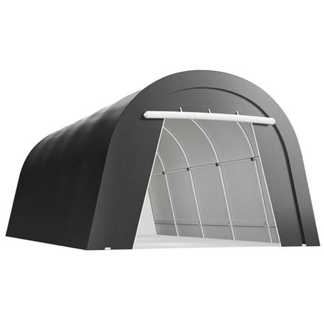 Green4ever 12 X 25 Domed Carport Portable Garage With 2 Roll Up