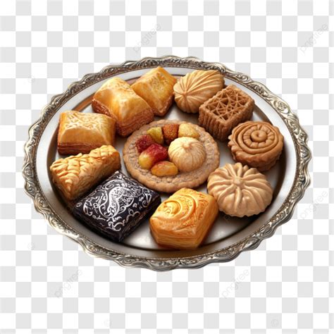 Traditional Arabic Sweet Platter With Assorted Delicacies Arabic Sweet