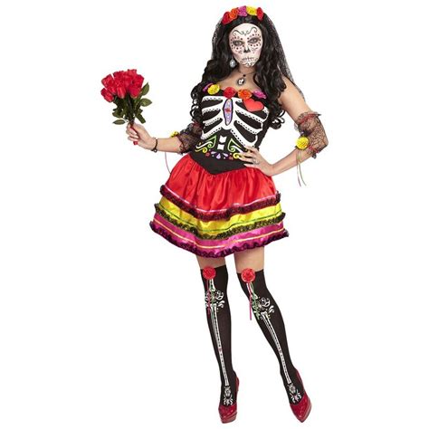 Disfraz De Mujer Dia De Los Muertos Fiestasmix