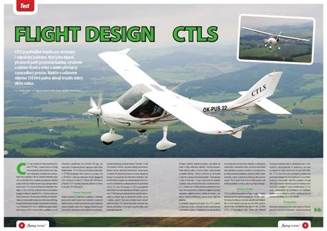 Flight Design Ctls Červenec Srpen 2010 Flying Revue 2011 A Starší