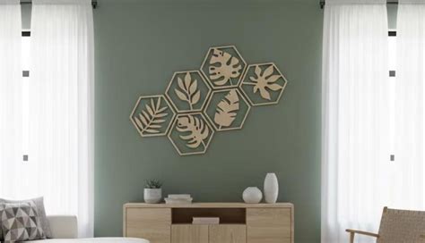 Leaves Wall Decor Set Of 6 Boho Nature Wall Art Rustic Home Accent
