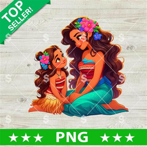 Moana Disney Mom And Daughter Png Disney Mama Png Moana Princess