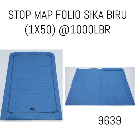 Jual Stop Map Folio Tebal Warna Biru Shopee Indonesia