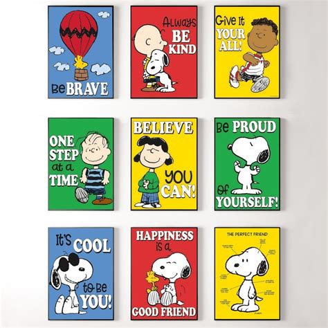 Snoopy Posters And Prints Etsy