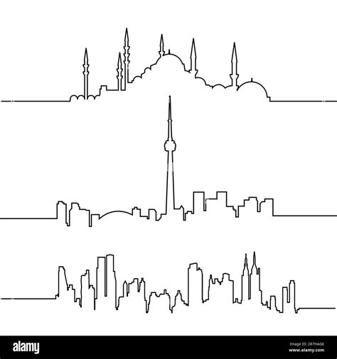 Vector Cityscape Collection Stock Vector Image And Art Alamy