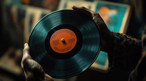A Man Holds A Record By The Brand New Record Premium Ai Generated Image