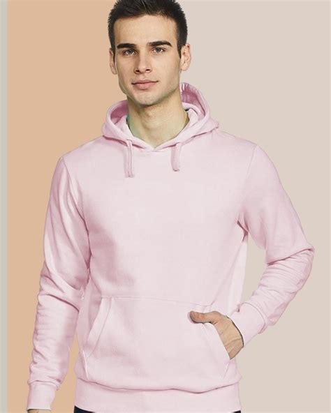 Buy Mens Pink Hoodie Online At Bewakoof