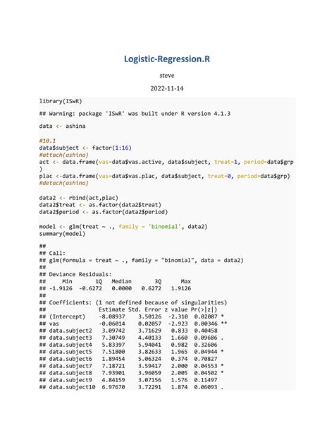 Logistic Regression Stevenh1293 Medium