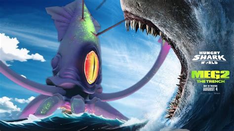 New The Meg 2 Vs Colossal Squid Boss Hungry Snark World Youtube