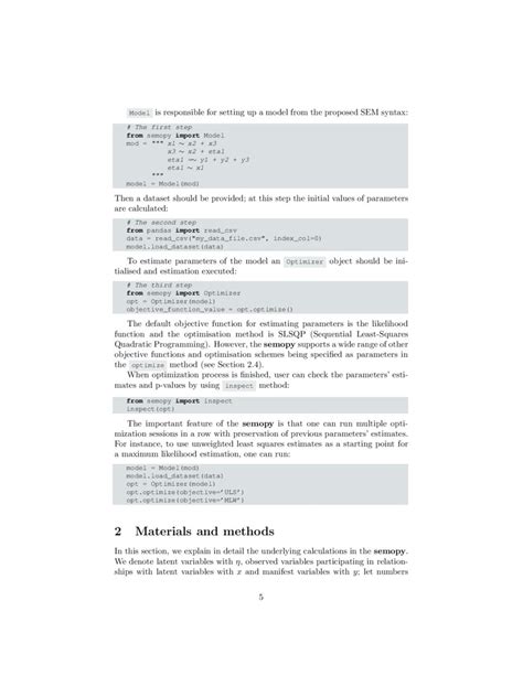 Semopy A Python Package For Structural Equation Modeling Deepai