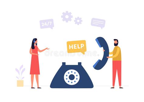 Online Assistant Man Calling To Customer Support And Asking For Help