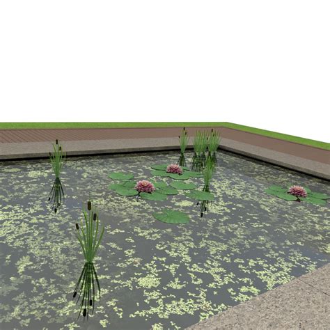 Estanque Modelo 3d 15 Blend Obj Dae Fbx Free3d