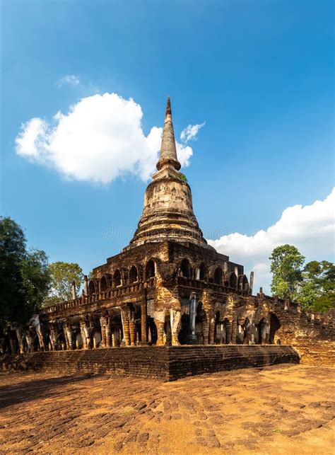 Ancient Temples In Sukhothai Historical Park Thailand Stock Image Image Of Culture