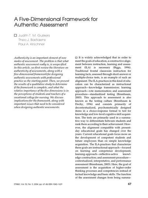 Authentic Assesment Pdf Educational Assessment Applied Psychology