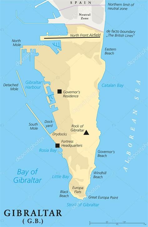 Strait Of Gibraltar Map Gibraltar Strait Of Vgsh