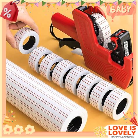 Self Adhesive Price Paper Price Paper White Supermarket Code Paper Commodity Label Shopee