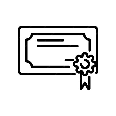 Premium Vector Certificate Sign Symbol Vector