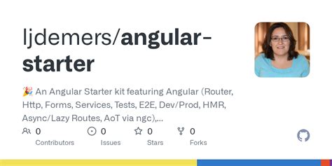 Github Ljdemersangular Starter Tada An Angular Starter Kit
